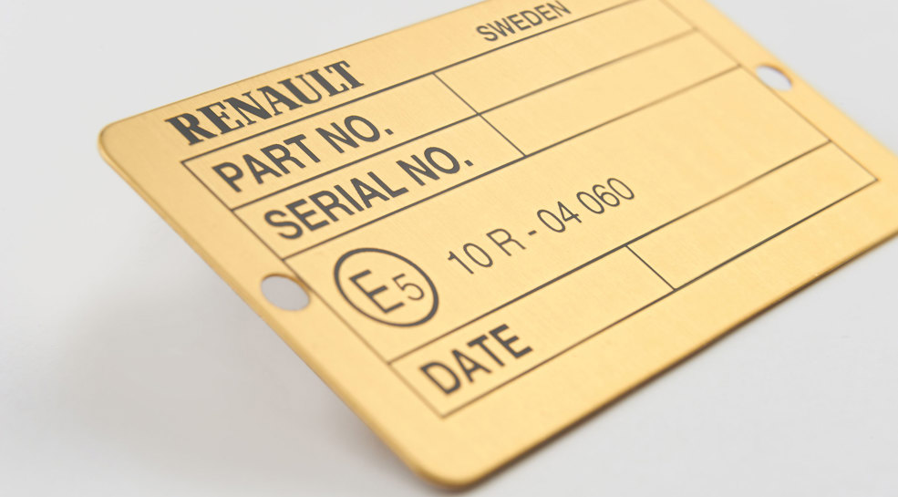 Metal Name and Scale plates delivering your message with Precision - I ...